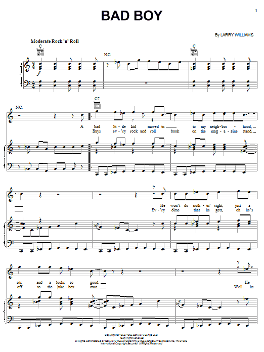 Download The Beatles 'Bad Boy' Sheet Music PDF for Piano, Vocal ...